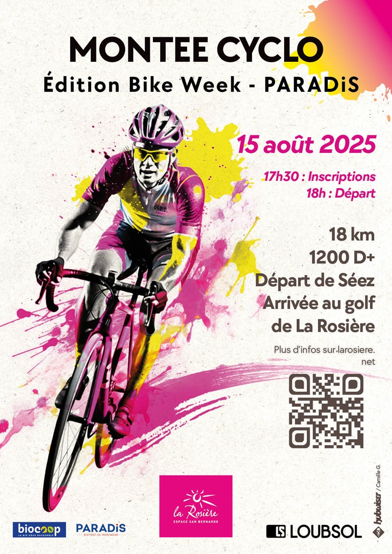 Montée Cyclo PARADiS - Séez > Golf de La Rosière