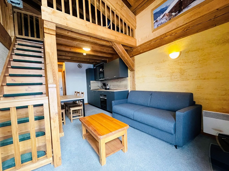 2 ROOMS AND A MEZZANINE 6 PEOPLE Front de neige - La Rosière - Centre